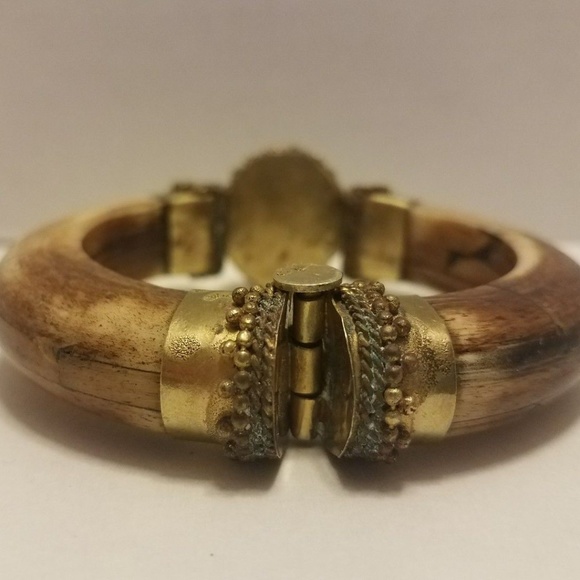 Unbranded | Jewelry | Wood Antique Bracelet Lacing Design Pin Latch ...